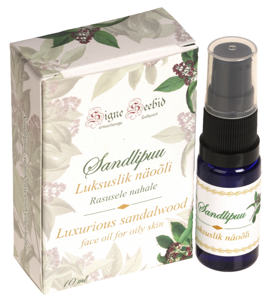 Sandalwood Luxurious Facial Oil For Oily Skin Signe Seebid OÜ
